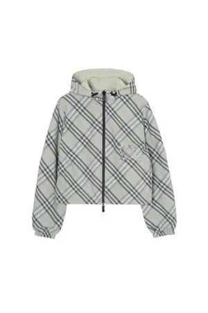 Burberry Cropped Reversible Check Jacket