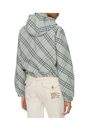 Burberry Cropped Reversible Check Jacket