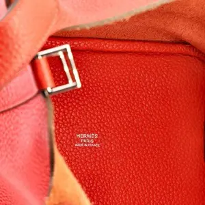 Hermès Picotin Lock Bag Clemence Pm - Red