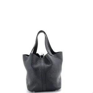 Hermès Picotin Lock Bag Clemence Mm - Vert Fonce