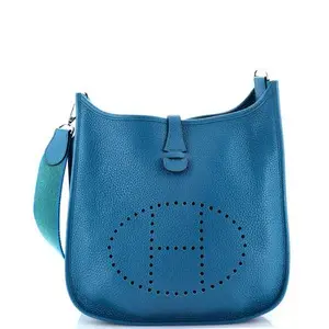 Hermès Evelyne Bag Gen Iii Clemence Pm - Blue