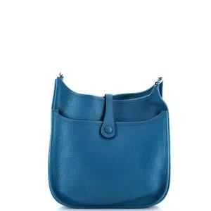Hermès Evelyne Iii Clemence Pm Shoulder Bag - Blue