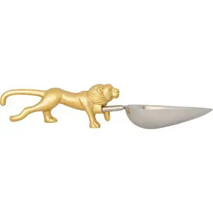 STORIED HOME Scoop With Lion Shaped Handle - Gold