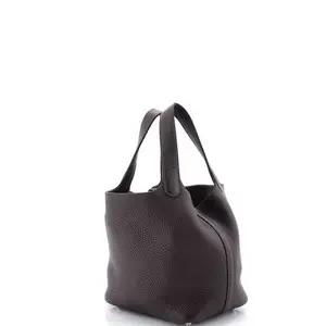 Hermès Picotin Lock Bag Clemence Pm - Brown