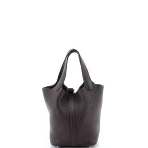 Hermès Picotin Lock Bag Clemence Pm - Brown