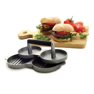 NORPRO Nonstick Cast Aluminum Double Hamburger Press