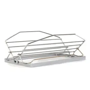 NORPRO Adjustable Roast Rack, 11 Inch Nickel-plated, 7 Positions - Silver