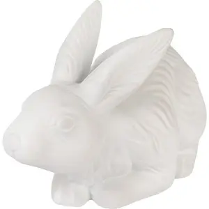 STORIED HOME Rabbit Shaped Lamp - White