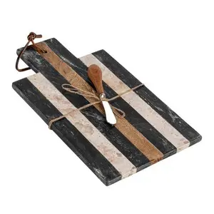 STORIED HOME Cheese And Cutting Board With Handle