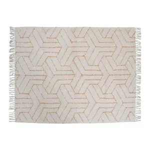 STORIED HOME Tufted Rug - Yellow