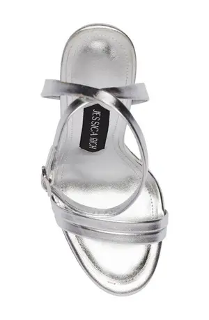 JESSICA RICH Platform Sandals - Silver