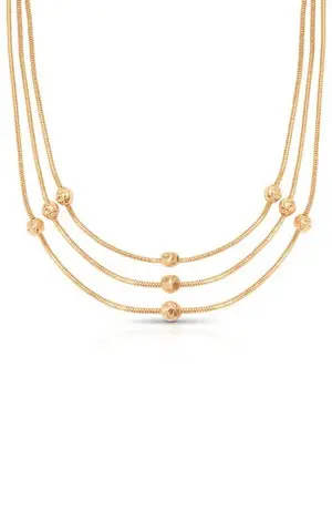 Ettika Molten Spheres Layered Necklace
