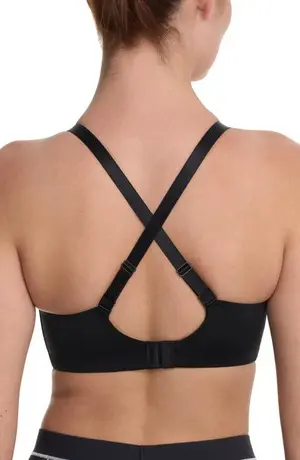 Natori Elevate Convertible Wireless Sports Bra - Black