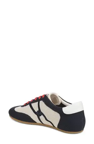 Veronica Beard Riviera Knit Sneakers - Navy/ecru