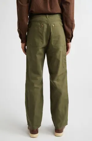 DRAKE'S Cotton Canvas Carpenter Pants
