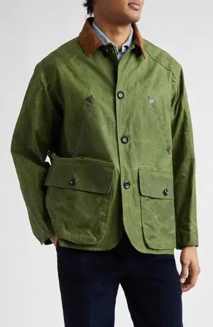 DRAKE'S Waxed Cotton Barn Jacket
