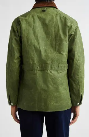 DRAKE'S Waxed Cotton Barn Jacket
