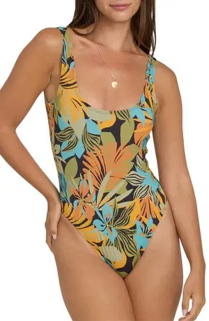 BILLABONG Des Tropiques One-piece Swimsuit - Black Multi