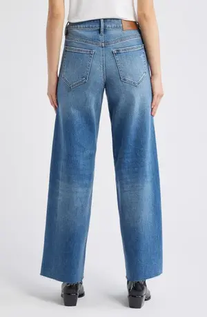 HIDDEN JEANS Raw Hem Wide Leg Jeans