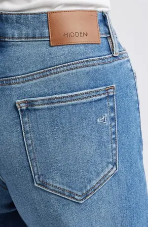 HIDDEN JEANS Raw Hem Wide Leg Jeans