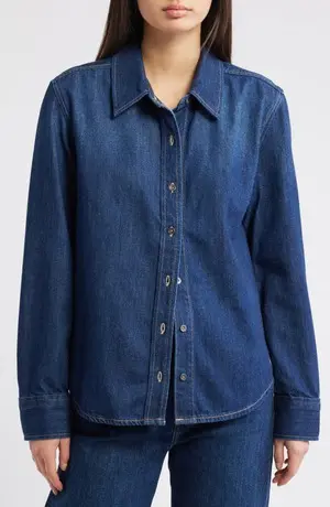 HIDDEN JEANS Classic Fit Denim Button-up Shirt