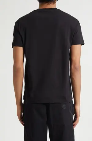 Moncler Logo Graphic T-shirt - Black