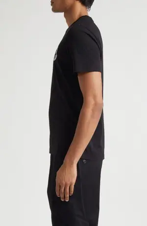 Moncler Logo Graphic T-shirt - Black