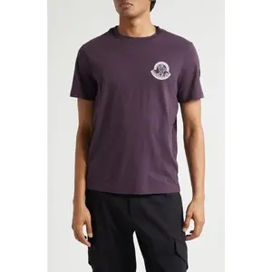 Moncler Logo Graphic T-shirt - Dark Burgundy