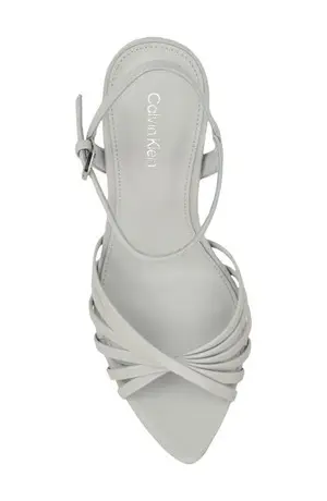 Calvin Klein Daniella Ankle Strap Pointed Toe Sandal - Light Blue