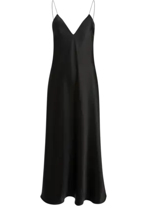 Khaite Taja Slip Dress - Black
