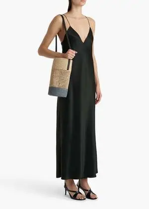 Khaite Taja Slip Dress - Black