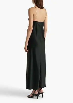 Khaite Taja Slip Dress - Black