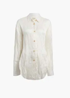 Khaite Goya Button-up Shirt - Chalk