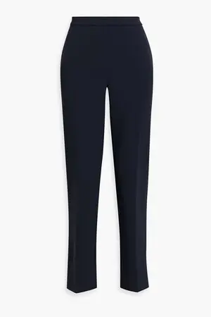 Theory Treeca Crepe Slim-leg Pants - Navy
