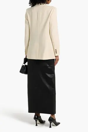 FRAME Double-breasted Twill Blazer