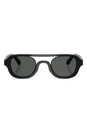 Giorgio Armani Round Frame Sunglasses - Black