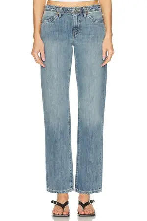 RE/DONE Sanasa Straight Leg Jeans - Authentica Indigo