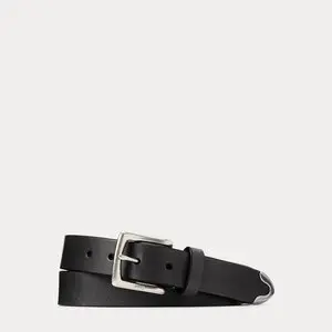 Ralph Lauren Western Leather Dress Belt - Black