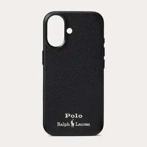 Ralph Lauren Leather Magsafe Iphone 17 Case - Black