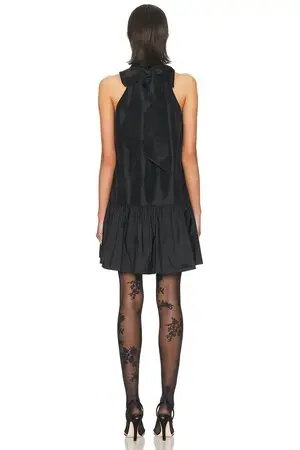 Simkhai Hope Bow Tie Mini Dress - Black