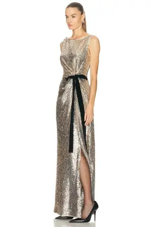 Simkhai Felicity Gown - Gold Multi