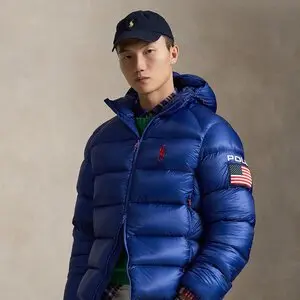 Ralph Lauren The Hawthorne Flag Down Jacket - Sapphire Star