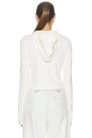 GRLFRND Shrunken Zip Hoodie - Bone
