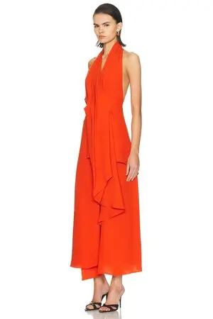 HEIRLOME Barbara Drape Styling Dress - Blood Orange