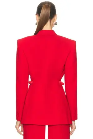 Gabriela Hearst Epona Blazer - Scarlet Red