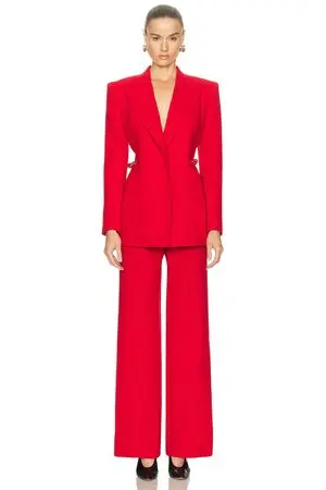 Gabriela Hearst Epona Blazer - Scarlet Red