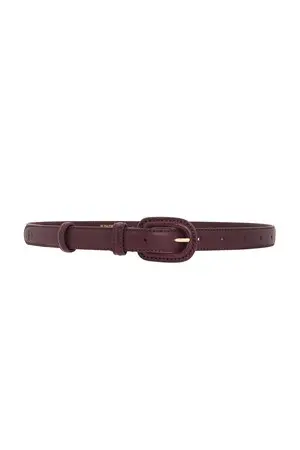 BY MALENE BIRGER Salio Leather Belt - Cabernet