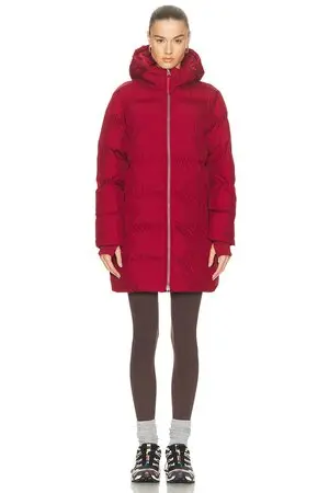 Beyond Yoga Warm Up Long Puffer Jacket