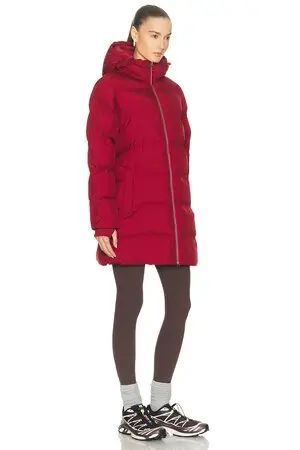 Beyond Yoga Warm Up Long Puffer Jacket