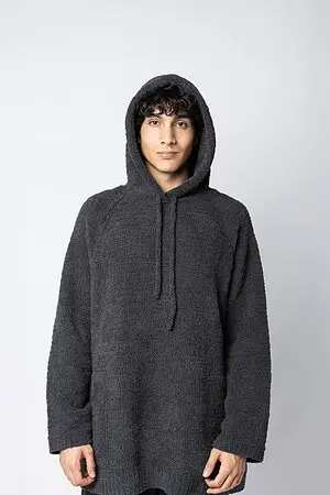 Free People Snug Blanket Hoodie - Coal